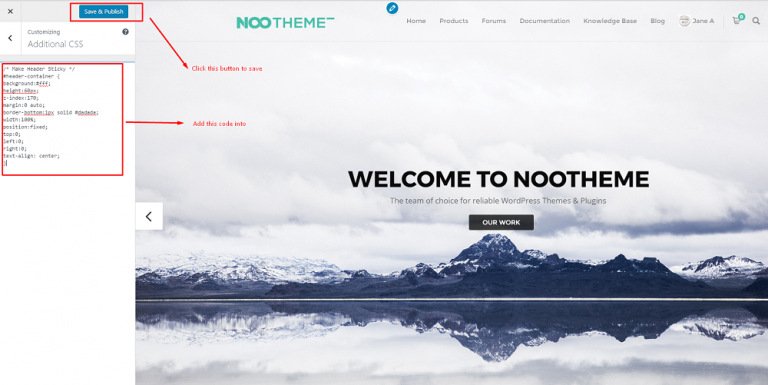 Tutorial: How to create a Sticky Navigation Menu in WordPress - YoloTheme