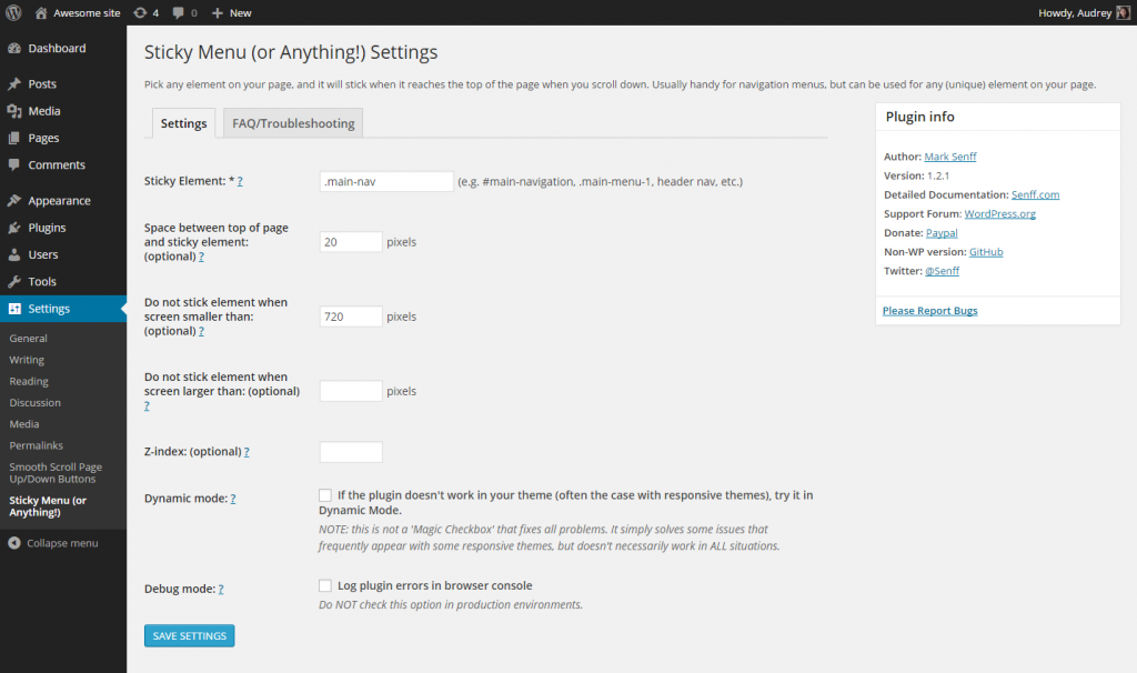 Tutorial: How to create a Sticky Navigation Menu in WordPress - YoloTheme